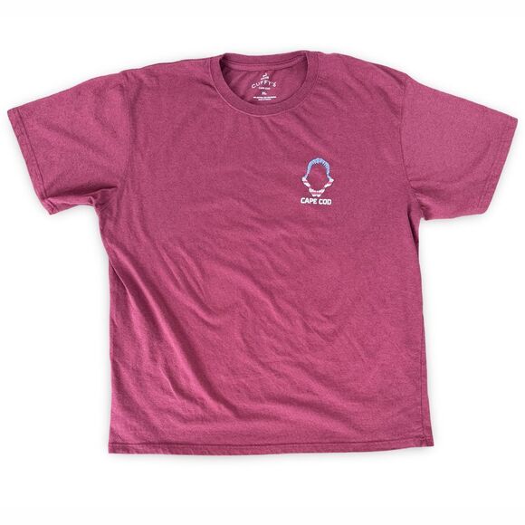 Cuffy's | Shirts | Cuffys Cape Cod Shark Jaw Tshirt Burgundy Size Xl ...
